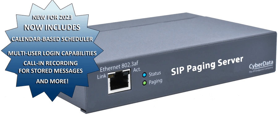 CyberData's SIP Paging Server 011146 Gets A Significant Update