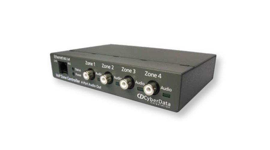 Cyberdata SIP Paging Zone Controller with 4-Port Audio Out (011171)