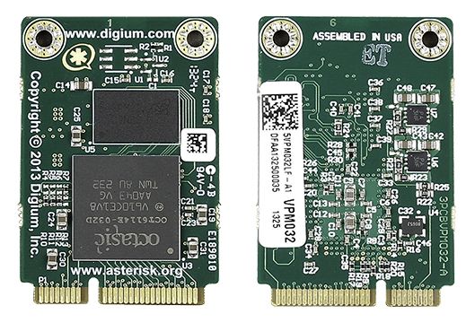 Digium VPM032 32-Channel Echo Cancellation Module (1VPM032LF)