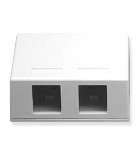 ICC Surface Mount Box 2-Port White (IC107SB2-WH)