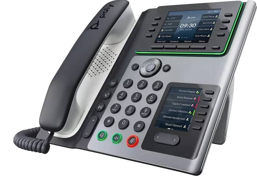 Poly Edge E450 Bluetooth Wi-Fi IP Phone (82M90AA)