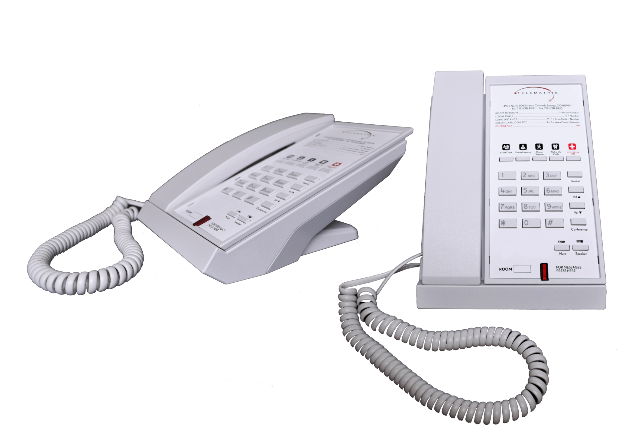 TeleMatrix 3500MWD5 Analog Phone Gray 35A510S5D