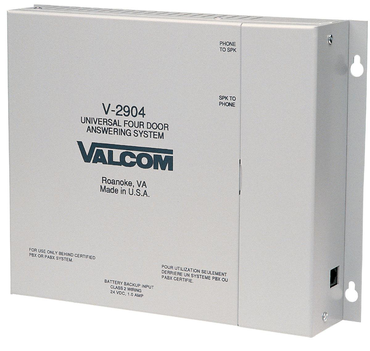 Valcom 4 ZONE UNIVERSAL DOOR ANSWERING UNIT (W/O POWER) (V-2904)