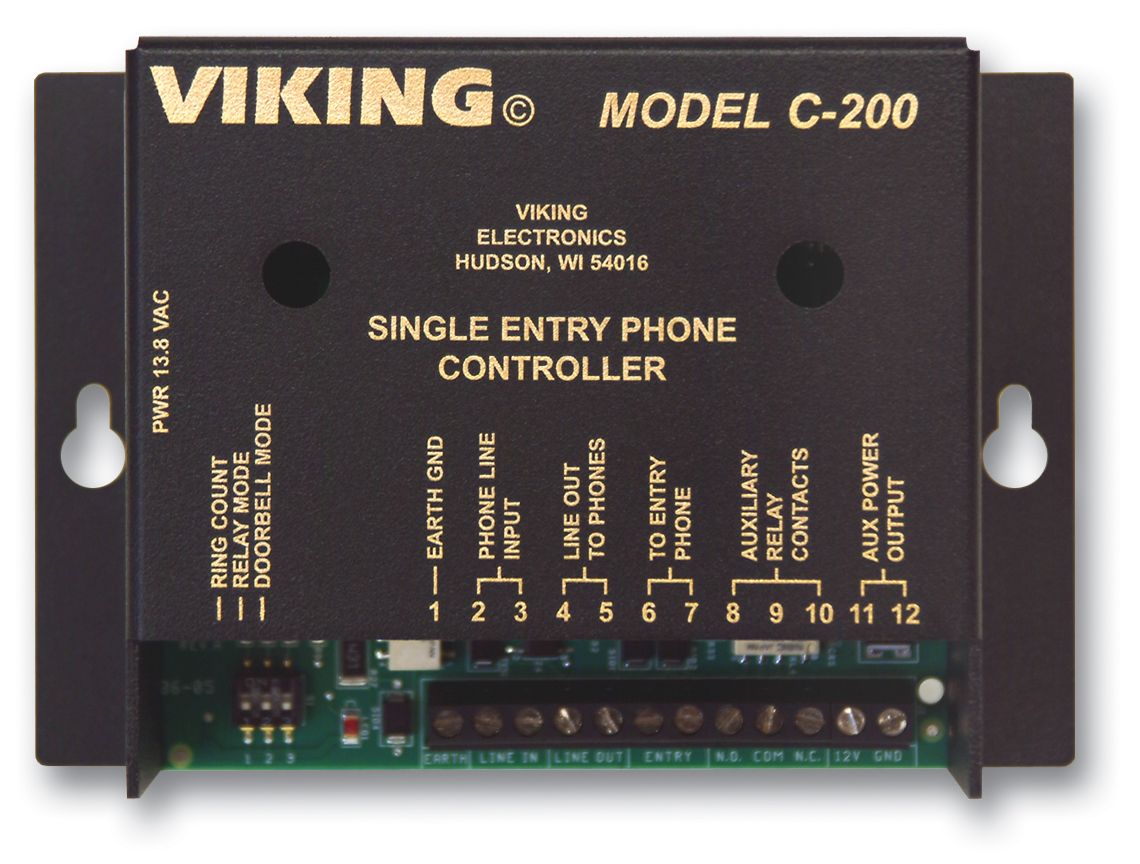 Gate Operator Manual Viking ES-3 Entry System Door Controller For 32 ...