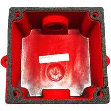 Wheelock WBB-R-1/2T-1/2B Weather-Resistant Back Box (Red) (WBB-R-1/2T-1/2B)