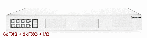 Xorcom XR1-30 Asterisk PBX: 6 FXS + 2 FXO + I/O (XR1-30)