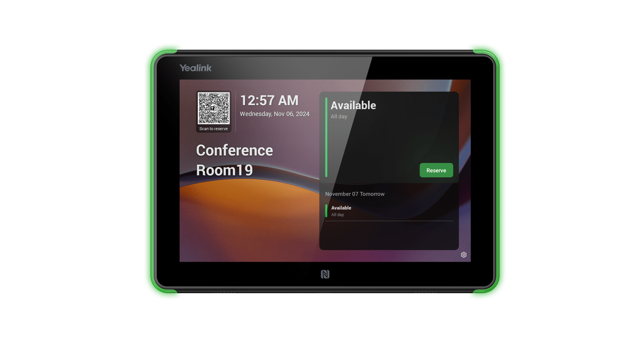 Yealink RoomPanel E2 - 8" Meeting Room Scheduling Panel